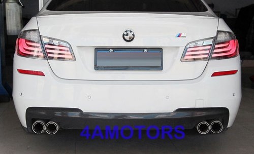 Тюнинг BMW F10 F11 5-SERIES M-TECH Диффузор карбоновый под двойные ...