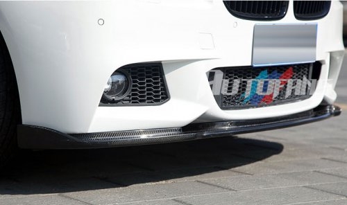 Тюнинг BMW F10 F11 5-SERIES M-TECH Спойлер переднего бампера карбоновый ...