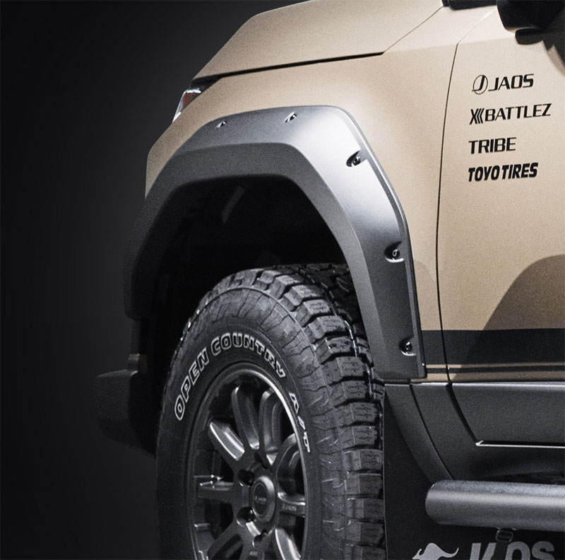 Тюнинг Lexus GX 2024- Расширители арок Jaos, черные матовые - AGS Tuning
