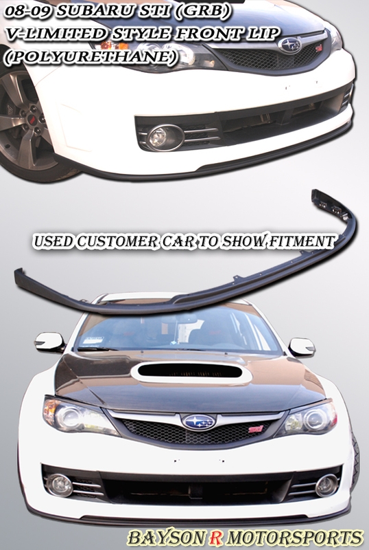 Тюнинг Impreza STI GRB V-Limited Спойлер переднего бампера (Urethane ...